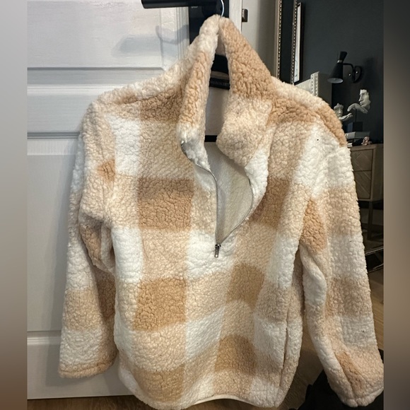 Tops | Checkered Half Zip | Poshmark